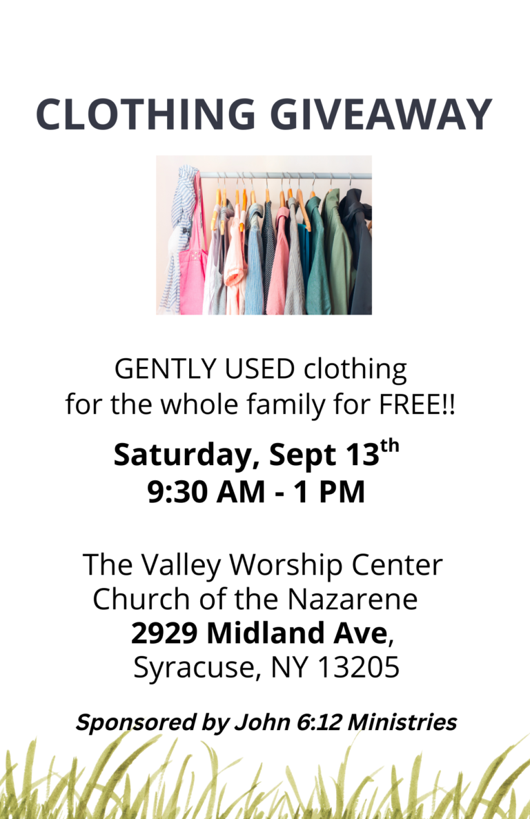 clothing giveaways events
